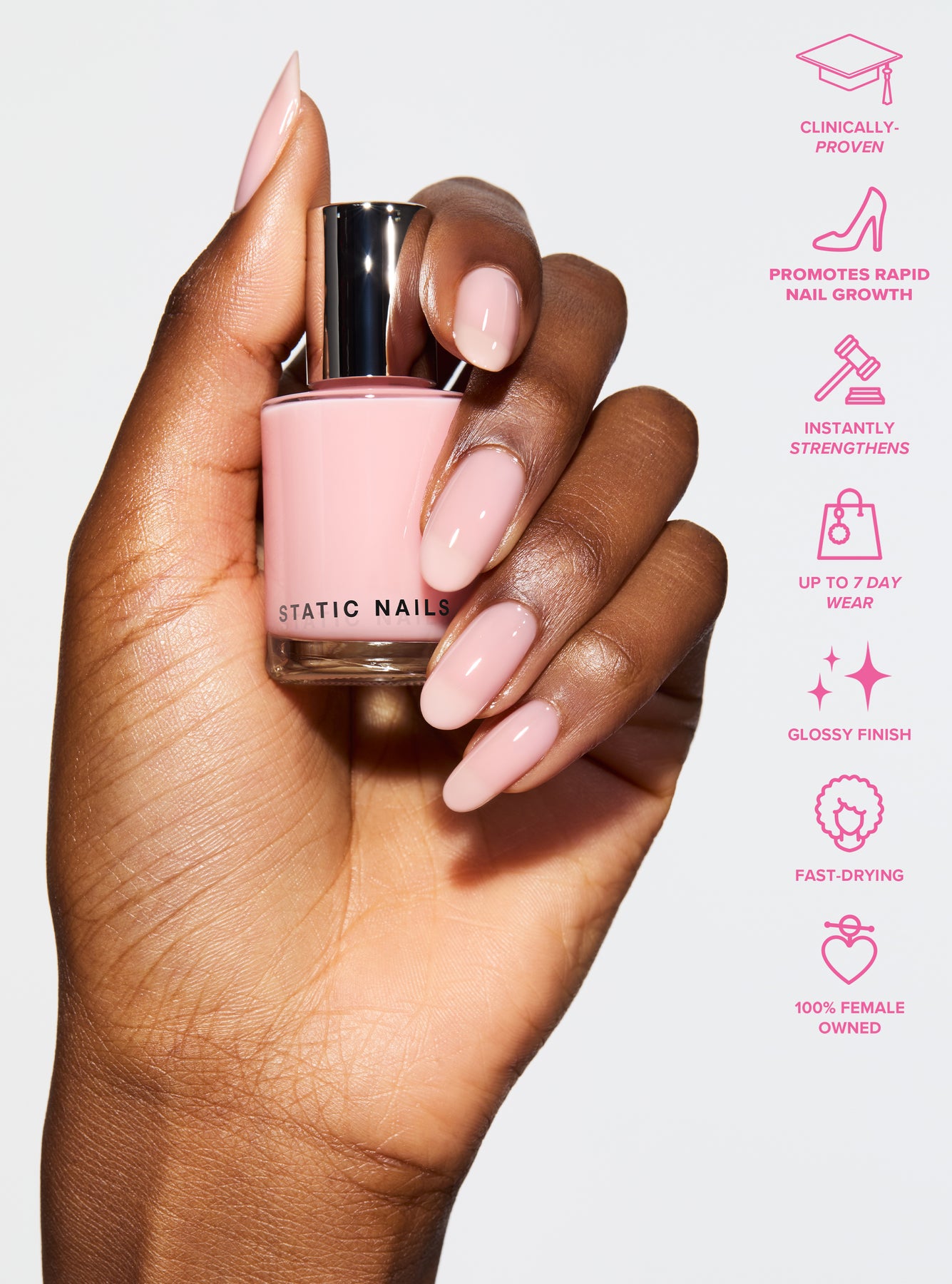 SIGNATURE PINK 5-IN-1 RAPID GROWTH NAIL TREATMENT – STATIC NAILS