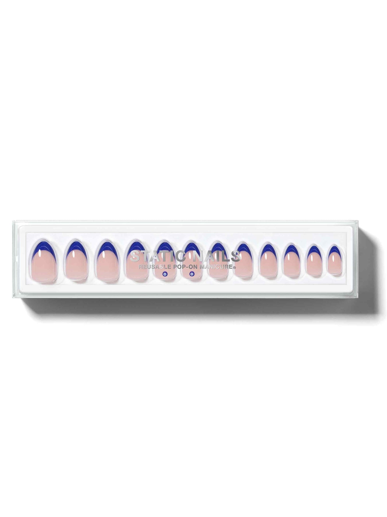 Multi Award-Winning Reusable Pop-On Manicures® in Evil Eye Short Almond ...